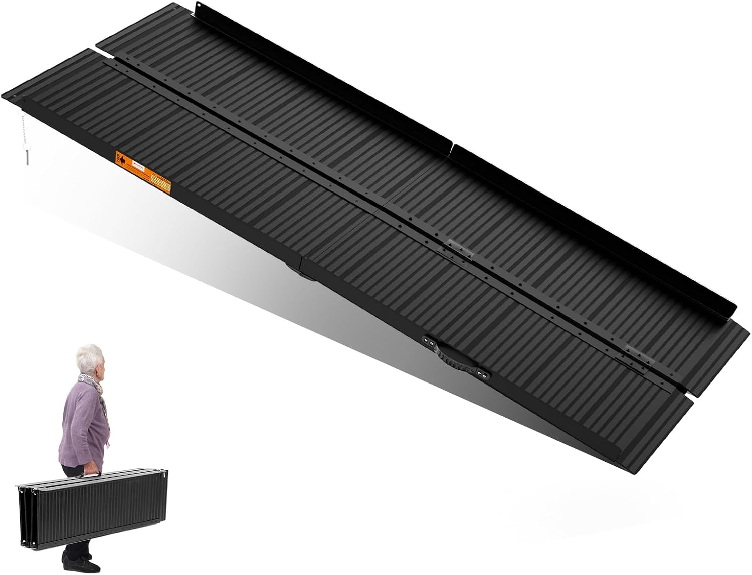 Amazon.com: KOLOTOOL Wheelchair Ramp 7ft, Portable Non-Skid Aluminum ...