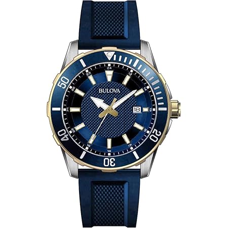 Bulova Reloj de cuarzo clásico de acero inoxidable con calendario de 3 ...