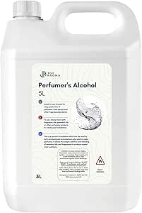 Joy Aroma Perfumers Alcohol 5L (5000ml) Crystal Clear Base for Home Fragrance Making, Perfumes ...
