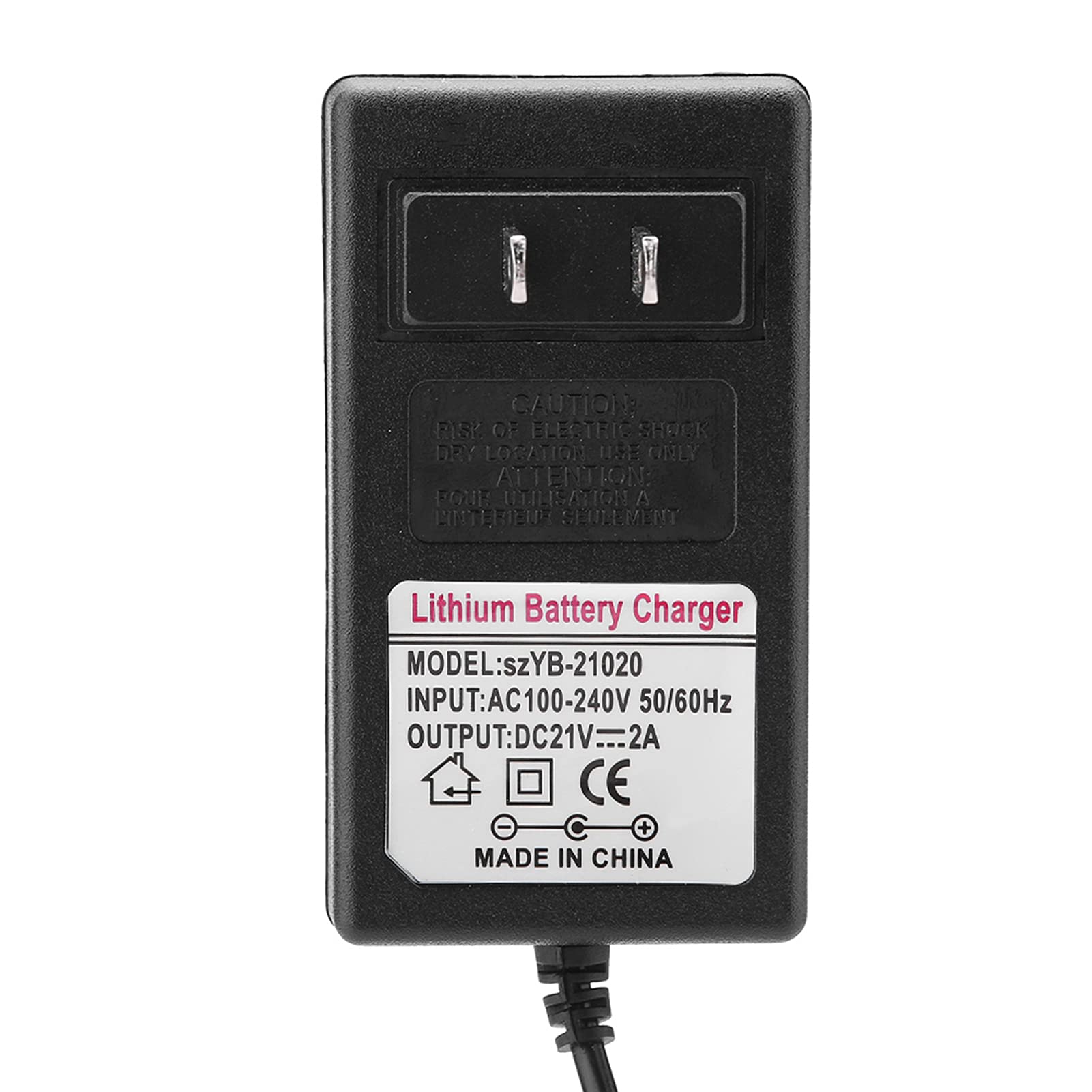 Amazon.com: 21V 2A Charger 5S Li 1.7A Adapter 100 240V 21V 2A Charger ...