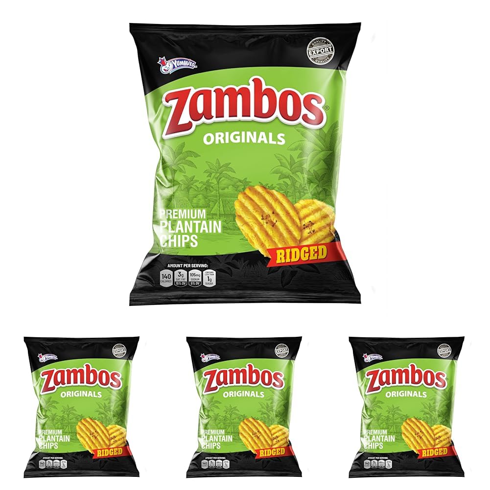 Snapklik.com : Zambos Plantain Chips Original, Ridged