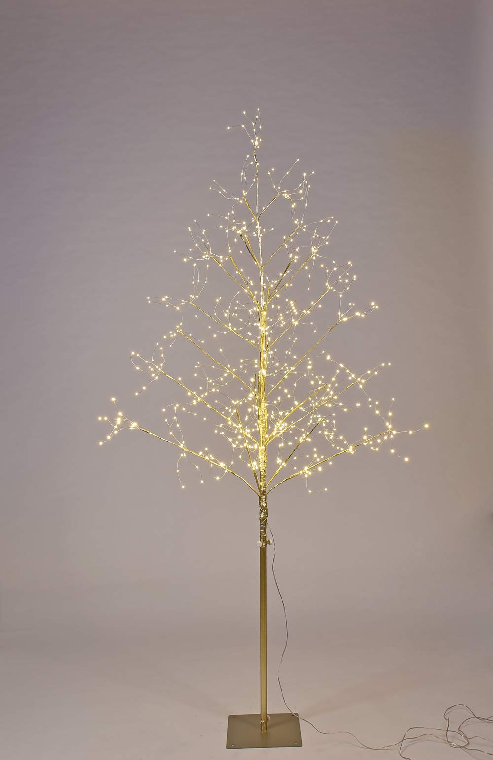 Queens of Christmas 5' LED Branch Tree, Gold/Warm White for sale | Mesa ...