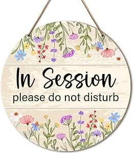 Amazon.com: In Session Door Sign Do Not Disturb Sign, In Session Sign ...