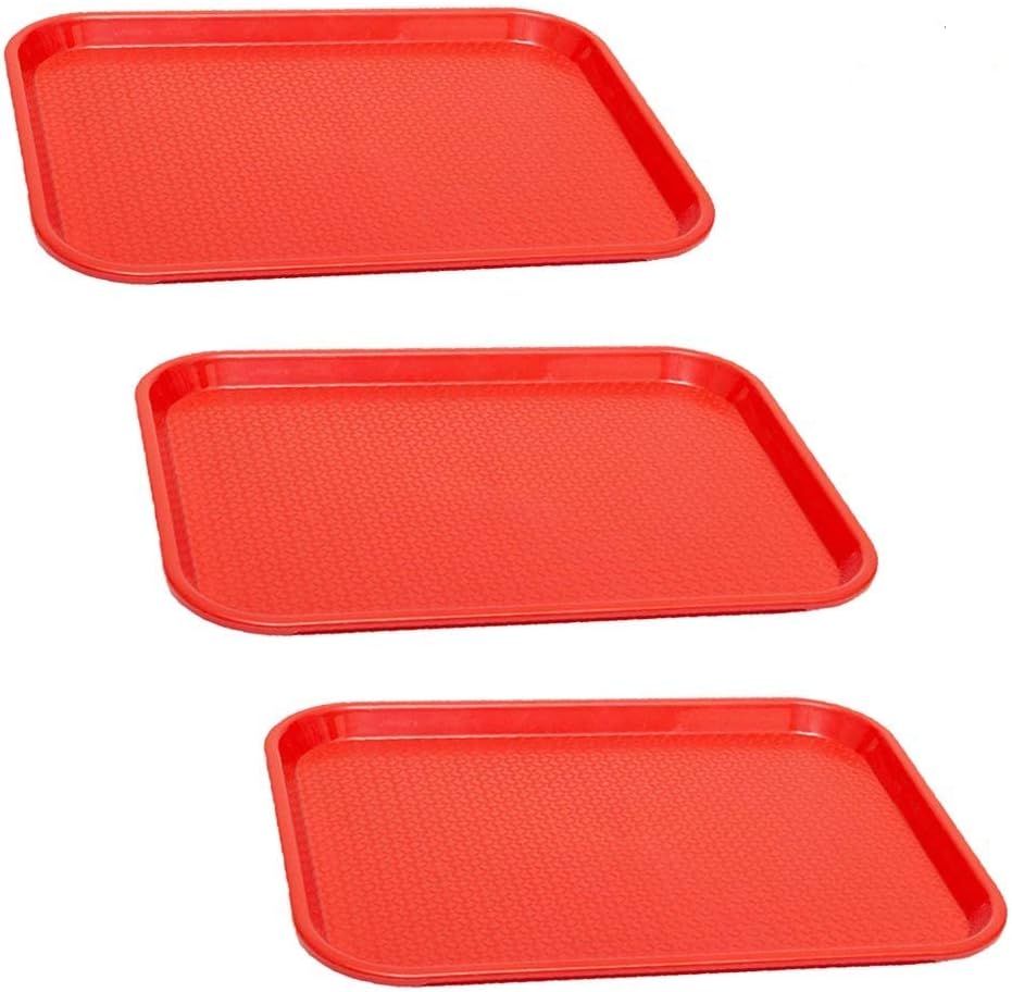 Amazon.com | Urmila Plastic Serving Tray Platter Rectangular Shape ...