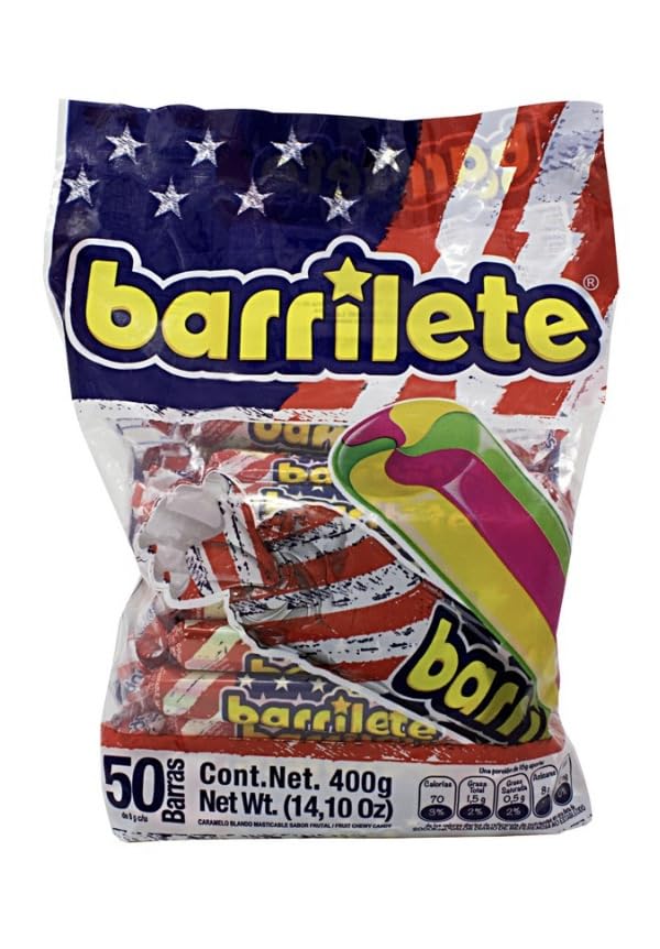 Amazon.com : Barrilete Super Chewy Candy Bag,0.75 pound, 50 Count ...