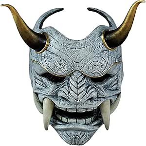 Threemonks Halloween Japanese Prajna Mask, Cosplay Festival Party ...