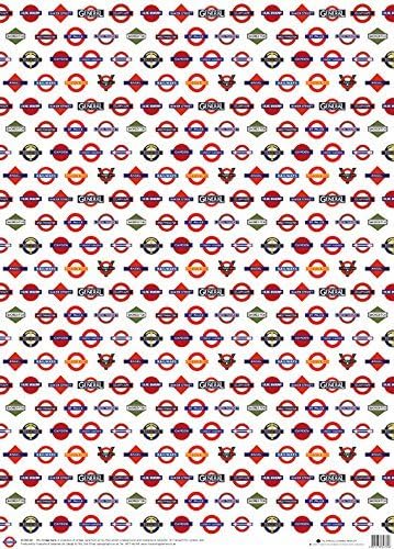 Museum and Galleries 1 Sheet of TFL Vintage Signs Gift Wrap Wrapping ...