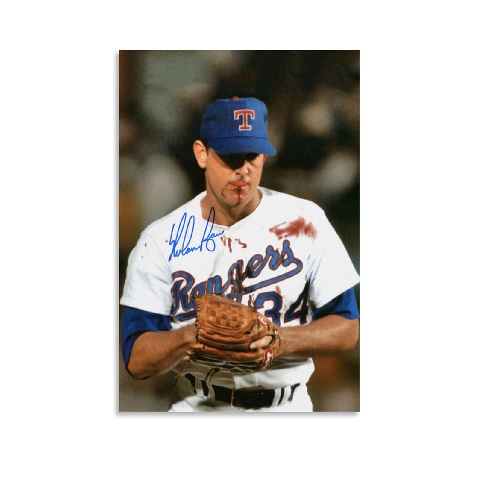 Amazon.com: OscitY Nolan Ryan Baseball Sports Poster Canvas Wall Art ...