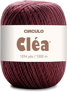 Amazon.com: Circulo Clea Yarn – Crochet Thread Fine Size 20-100% ...