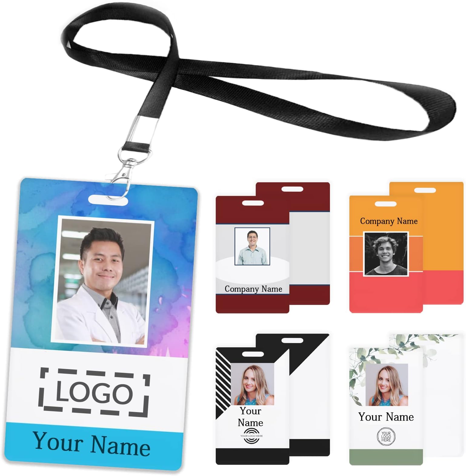 Amazon.com : Custom Id Badge, Personalized Employee Photo ...