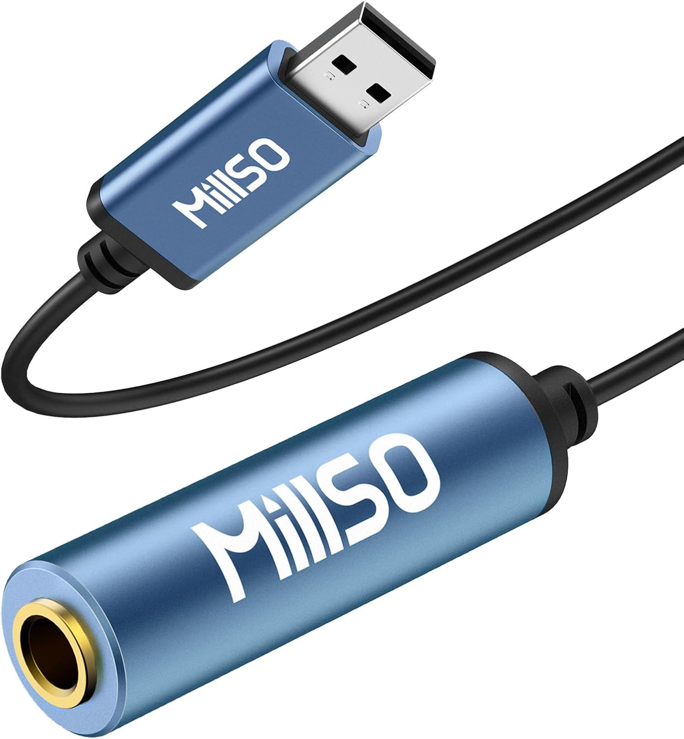 Amazon.com: MillSO USB to 1/4 Jack Audio Adapter Type-A to 6.35mm ...