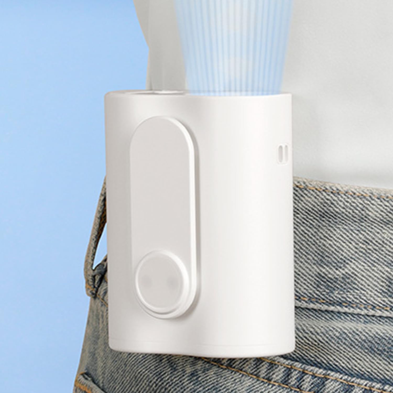 Amazon | 「152g空調システム」 MACOLAUDER 腰掛け扇風機 携帯扇風機 首掛け扇風機 パーソナルクーラー ベルトファン usbウエストファン 5段階調節 静音 工事現場 ...