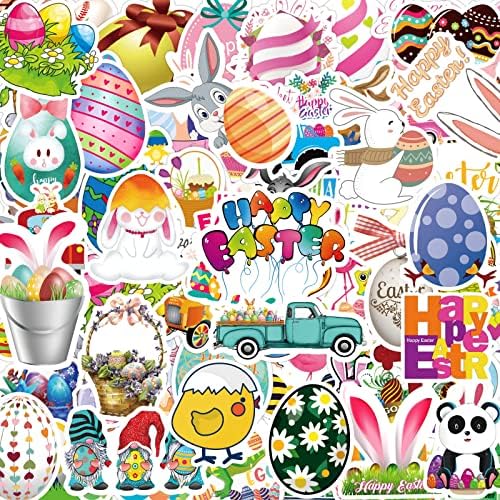 Amazon.com: 32 Sheets Easter Stickers for Kids, Cute Easter Egg Chicks ...