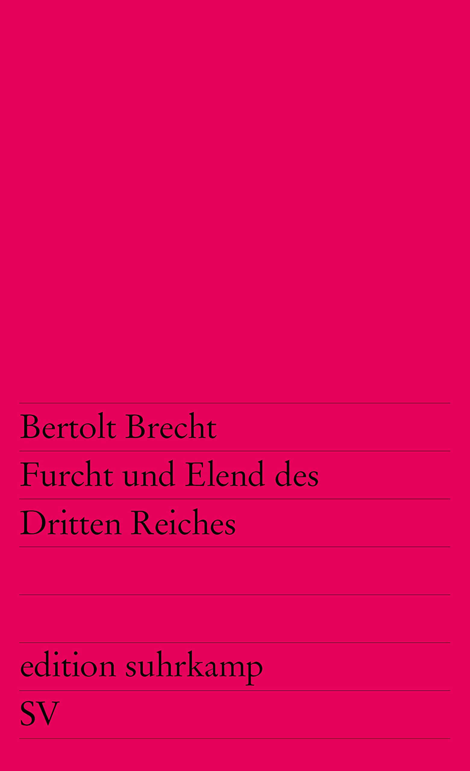 Amazon | Furcht und Elend des dritten Reiches | Brecht, Bertolt | Drama