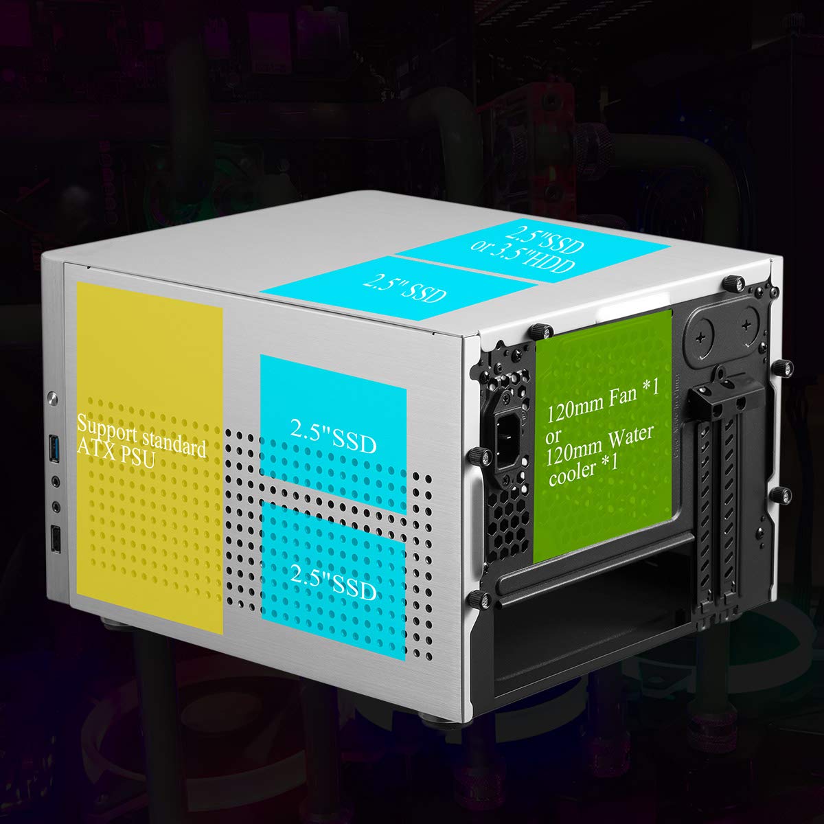 GOLDEN FIELD N-2S PC Case ITX...B075J9T9BL | Encarguelo.com