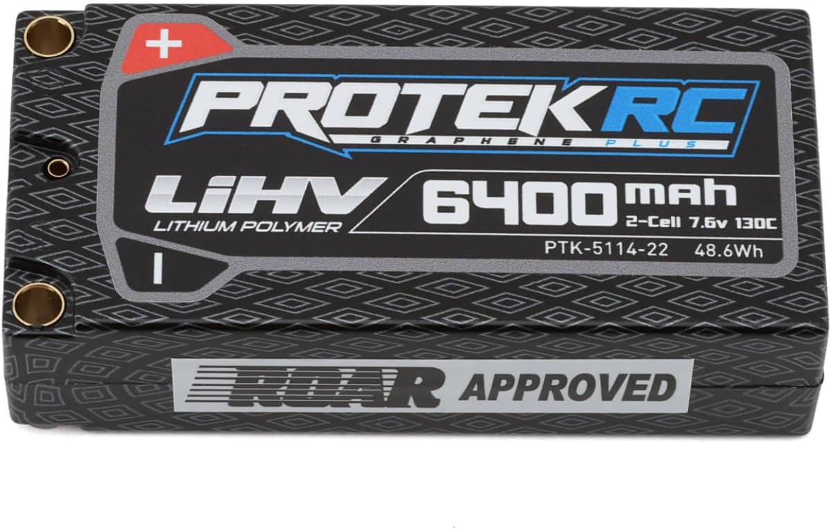 Amazon.co.jp: Protek RC 2S 130C 低IR Si-Graphene + HVショートリポバッテリー(7.6V ...