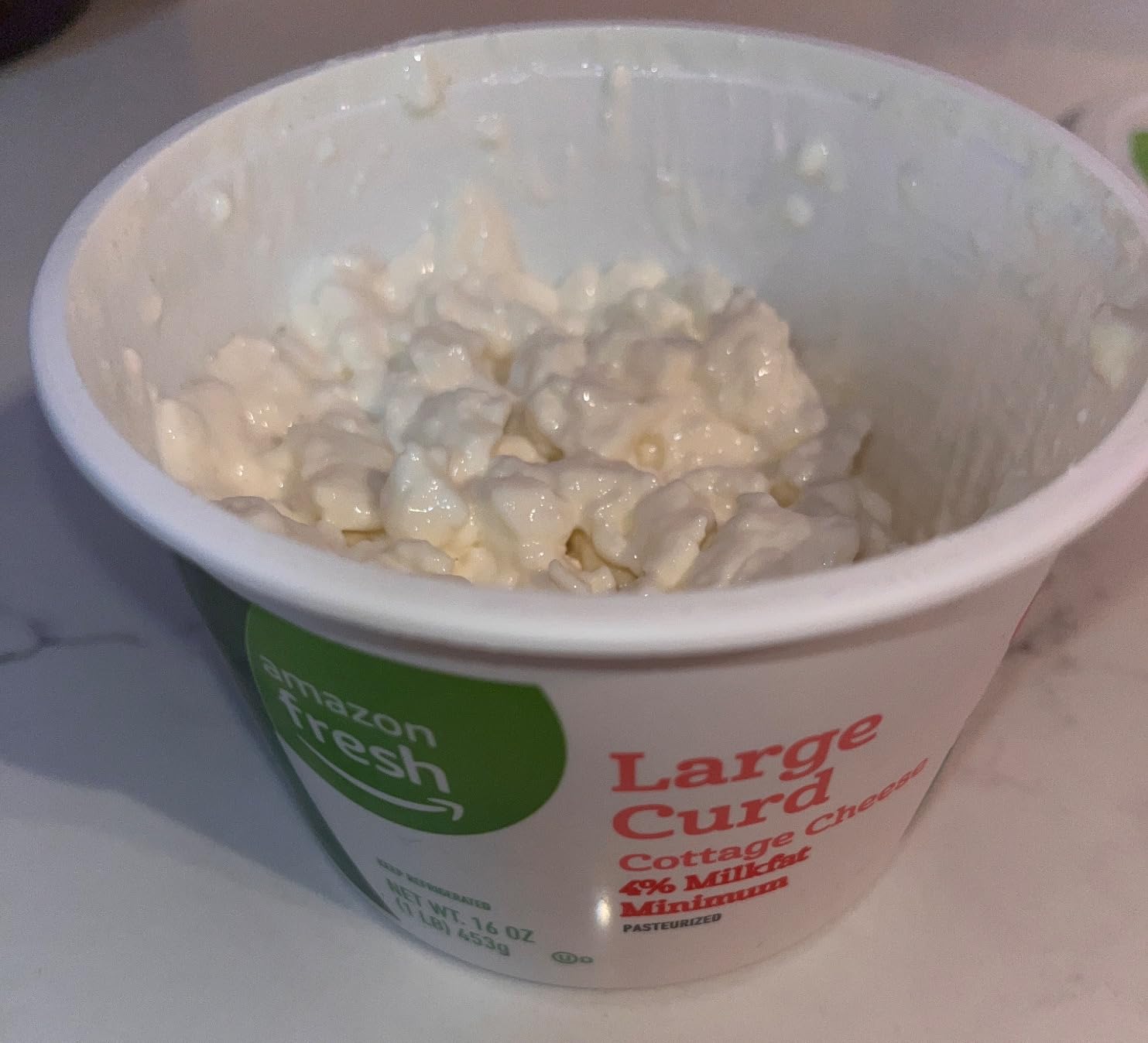 Amazon.com: Amazon Fresh, Large Curd Cottage Cheese, 4% Milkfat, 16 Oz ...