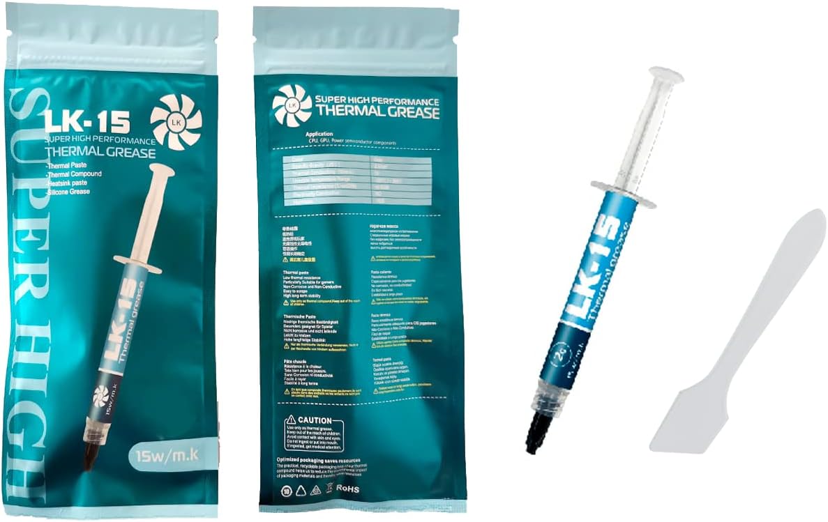 Pasta Térmica Processador Prata Alta Performance 15w/mk Para Computador CPU GPU Notebook Alta ...