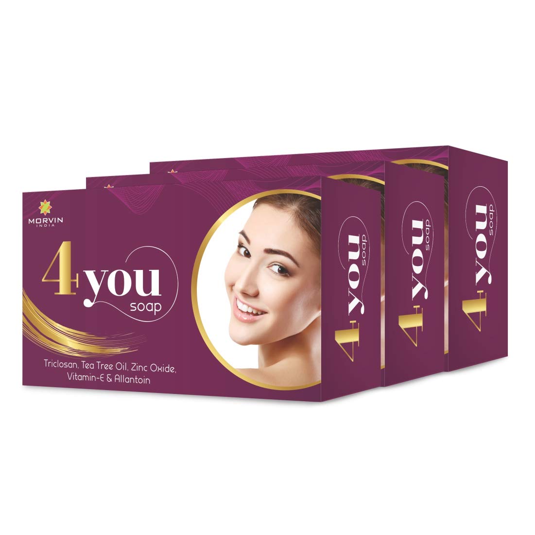 Buy Morvin India 4 You Anti-Acne Pimple Care Soap, 75 g (3 Pieces ...