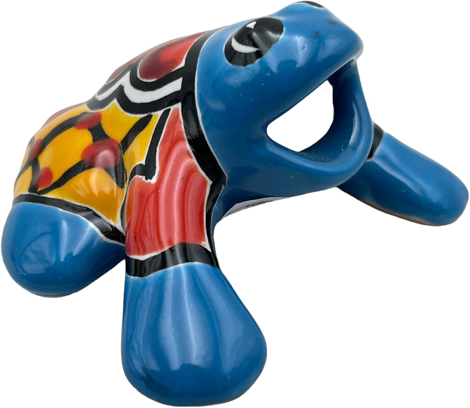Amazon.com: Talavera Frog Sculpture Mexican Pottery Folk Art Multicolor ...