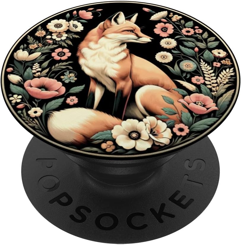 Amazon.com: Fox Watercolor Effect Graphic Animal Love PopSockets ...