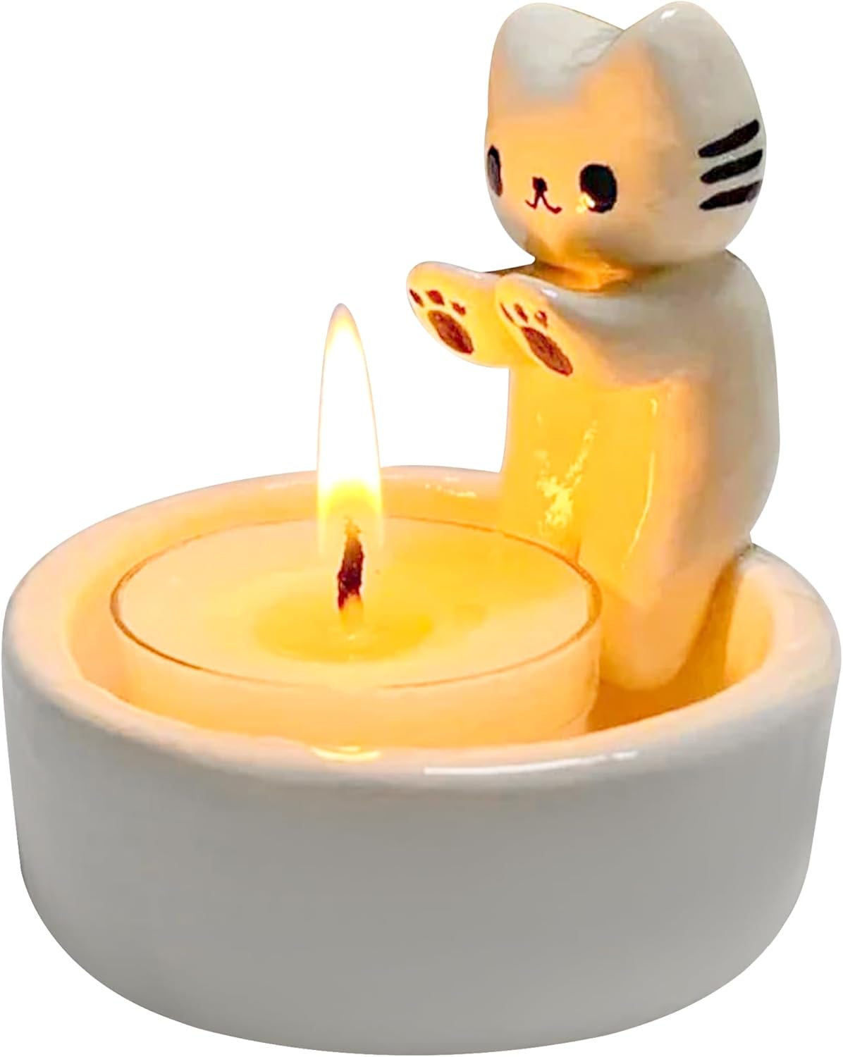 KEAGAN Cute Kitten Candle Holders, Cat Tea Light Holders, Decoration ...