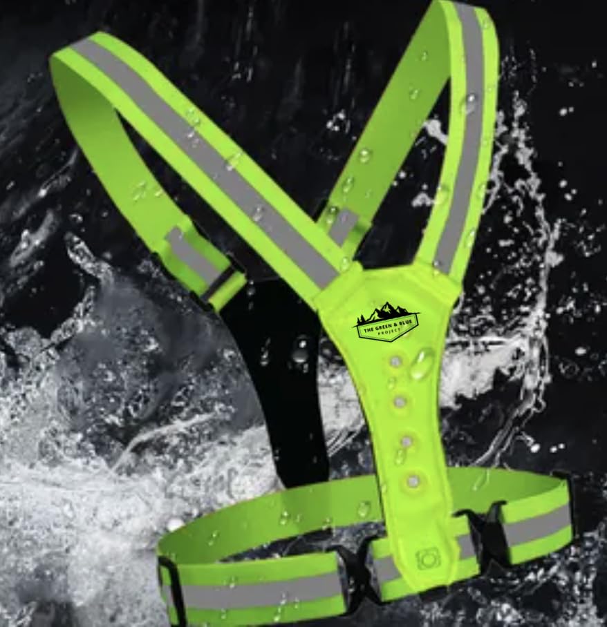 Amazon.com : LED Reflective Running Vest Gear- USB Rechargeable Gear ...