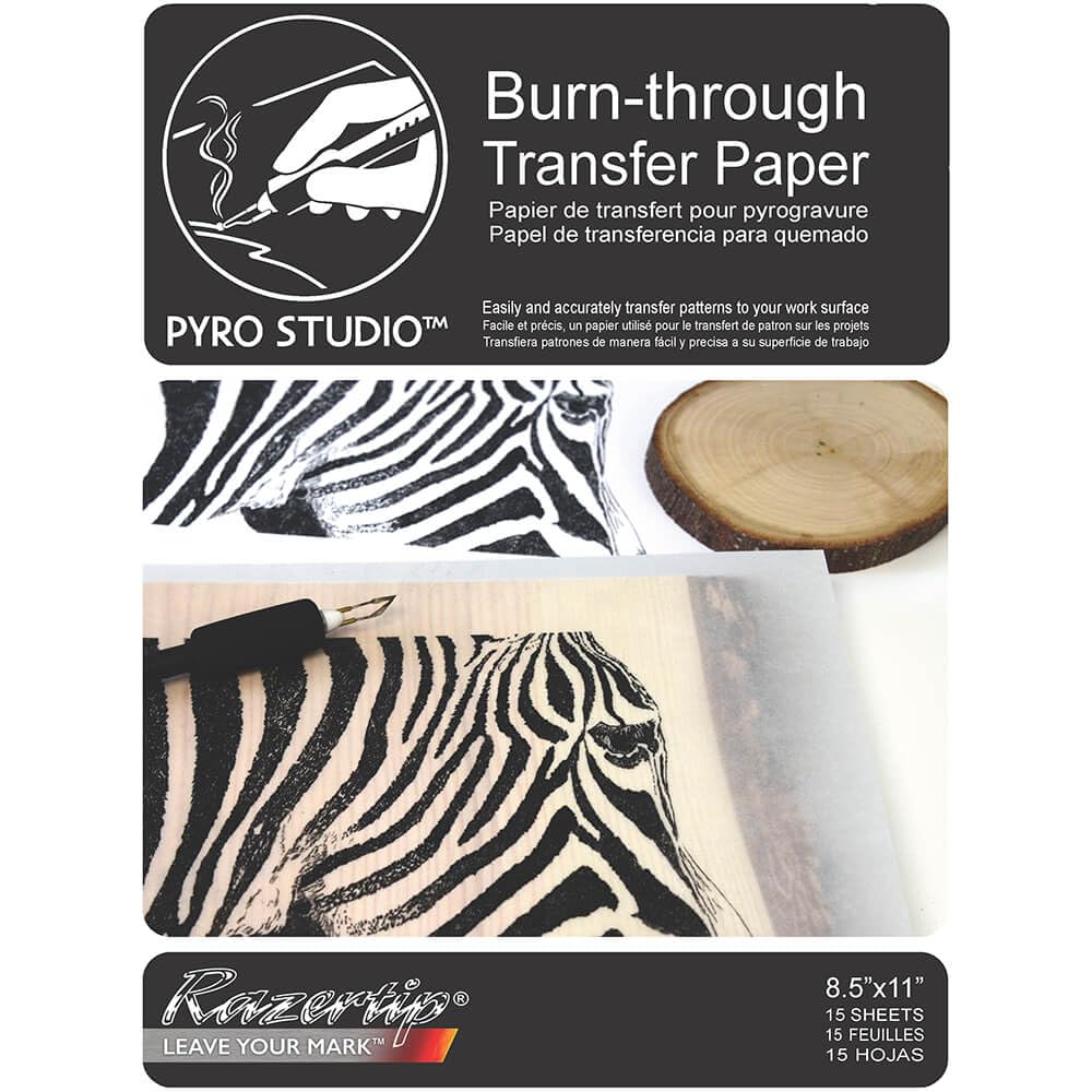 Amazon.com: Razertip 15 Sheets Pyro Studio Burn-Through Transfer Paper ...