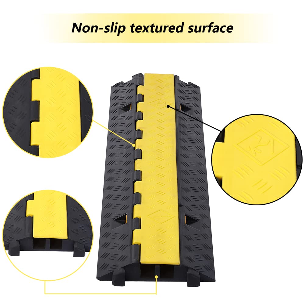 Snapklik.com : Cable Protector Ramp, 2 Channels Speed Bump Hump ...