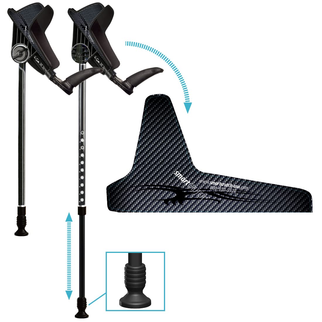 Buy SmartCRUTCH Ergonomic Custom Forearm Crutches For Adults Multiple buy-smartcrutch-ergonomic-custom-forearm-crutches-for-adults-multiple