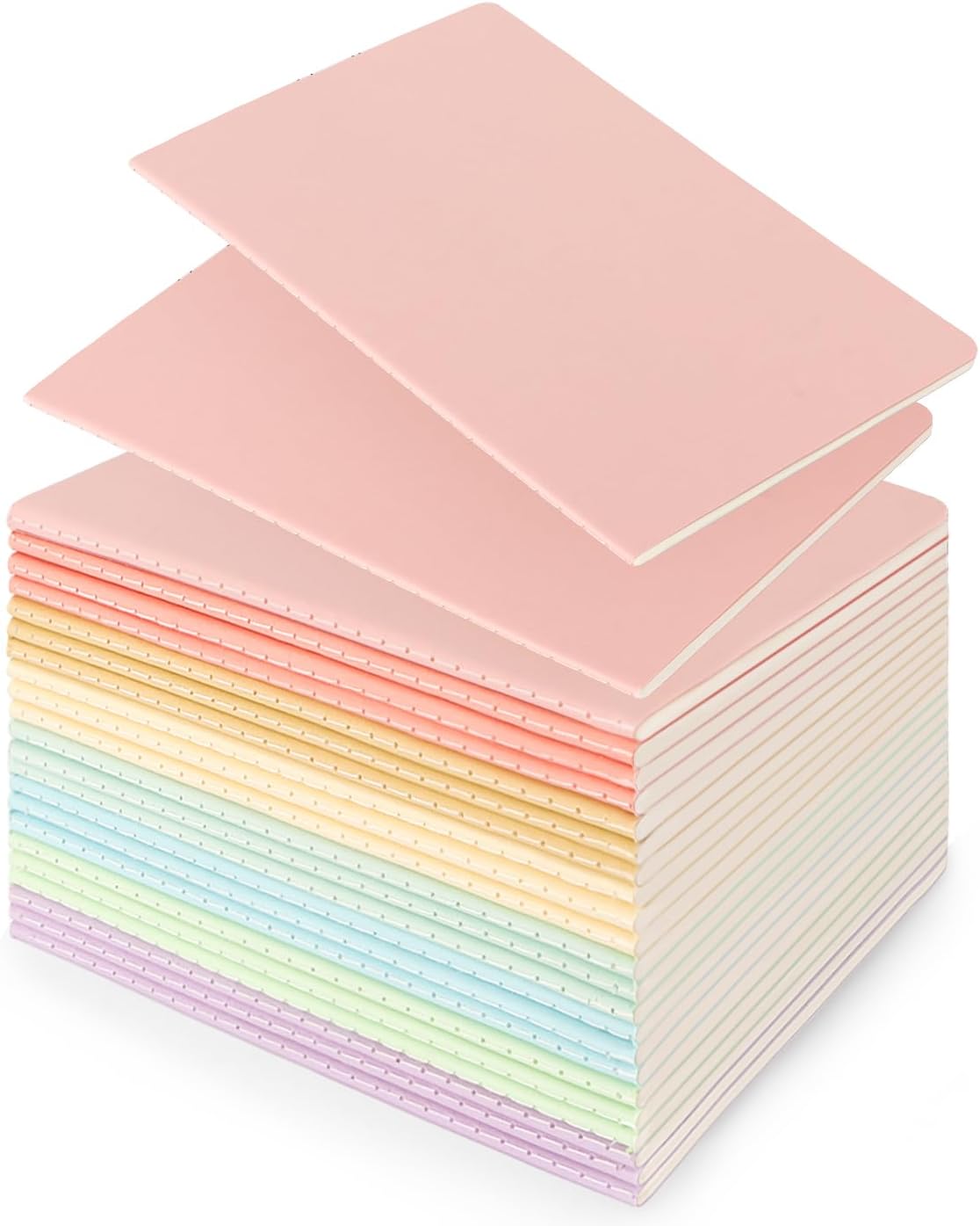 Amazon.com : miikoul 24 Pack Colorful A5 Blank Notebook, 8.3x5.5 Inches ...
