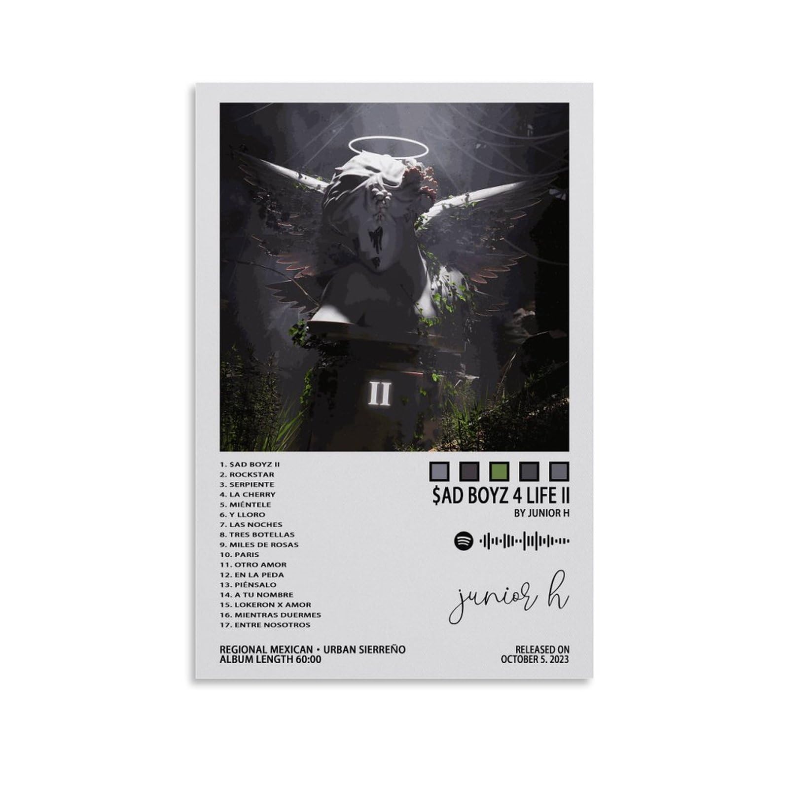 Póster Junior H - Póster de $ad Boyz 4 Life II, álbum de música para ...