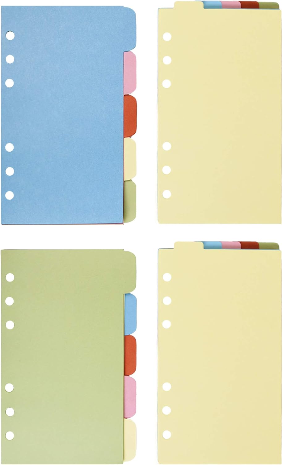 Bluecell 2 Sets Vertical Tabs & 2 Sets Horizontal Tabs Paper Divider ...