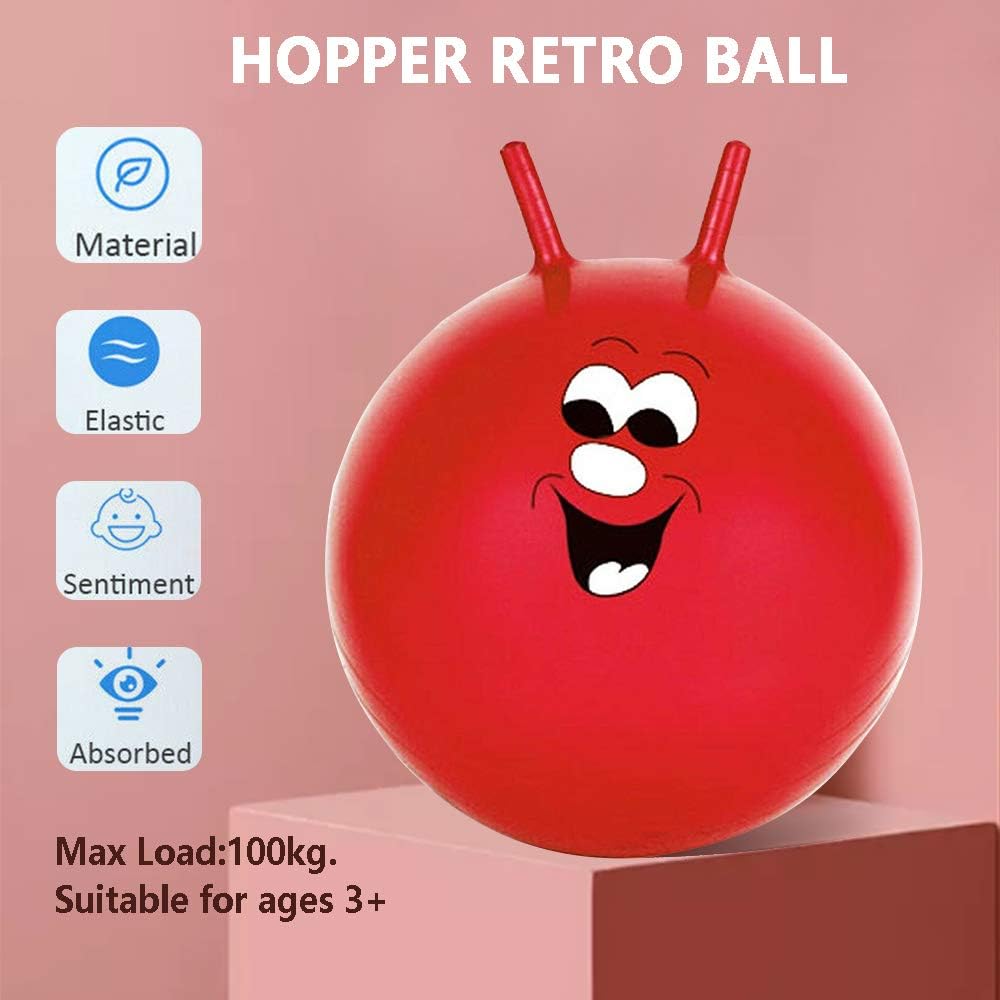 Nicebaby Space Hopper Ball Smile Inflatable Hopping Balls for Kids and ...