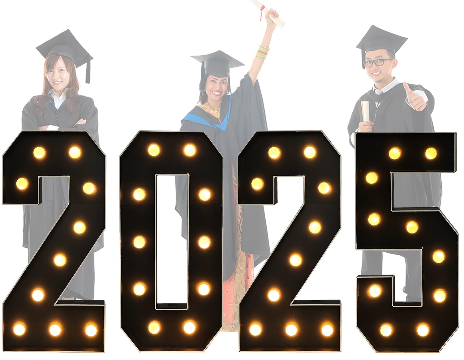 Snapklik.com : LANGXUN 3ft 2025 Numbers GRAD Letters Kit For Graduation ...