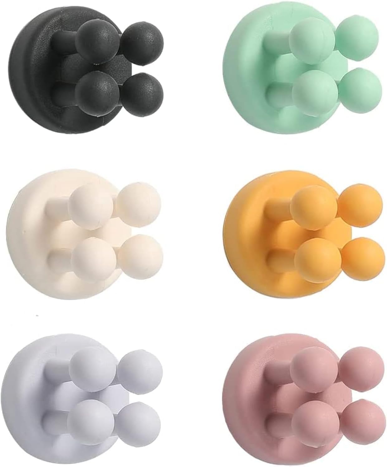 Amazon.com: BetterJonny 6 Pack Razor Holder for Shower Wall, Silicone ...