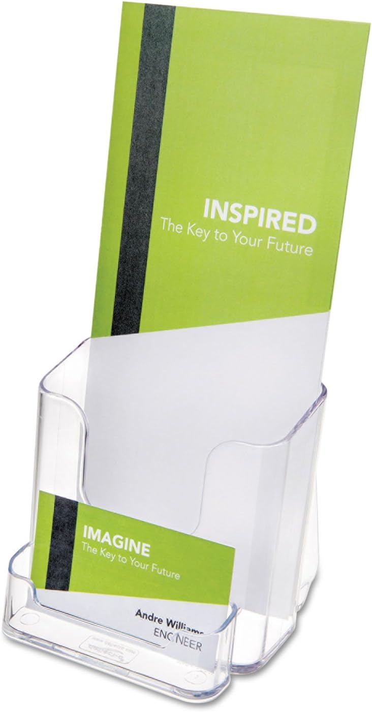 Amazon.com: DEFLECT-O Two-Pocket Rigid Plastic Leaflet Display Rack ...