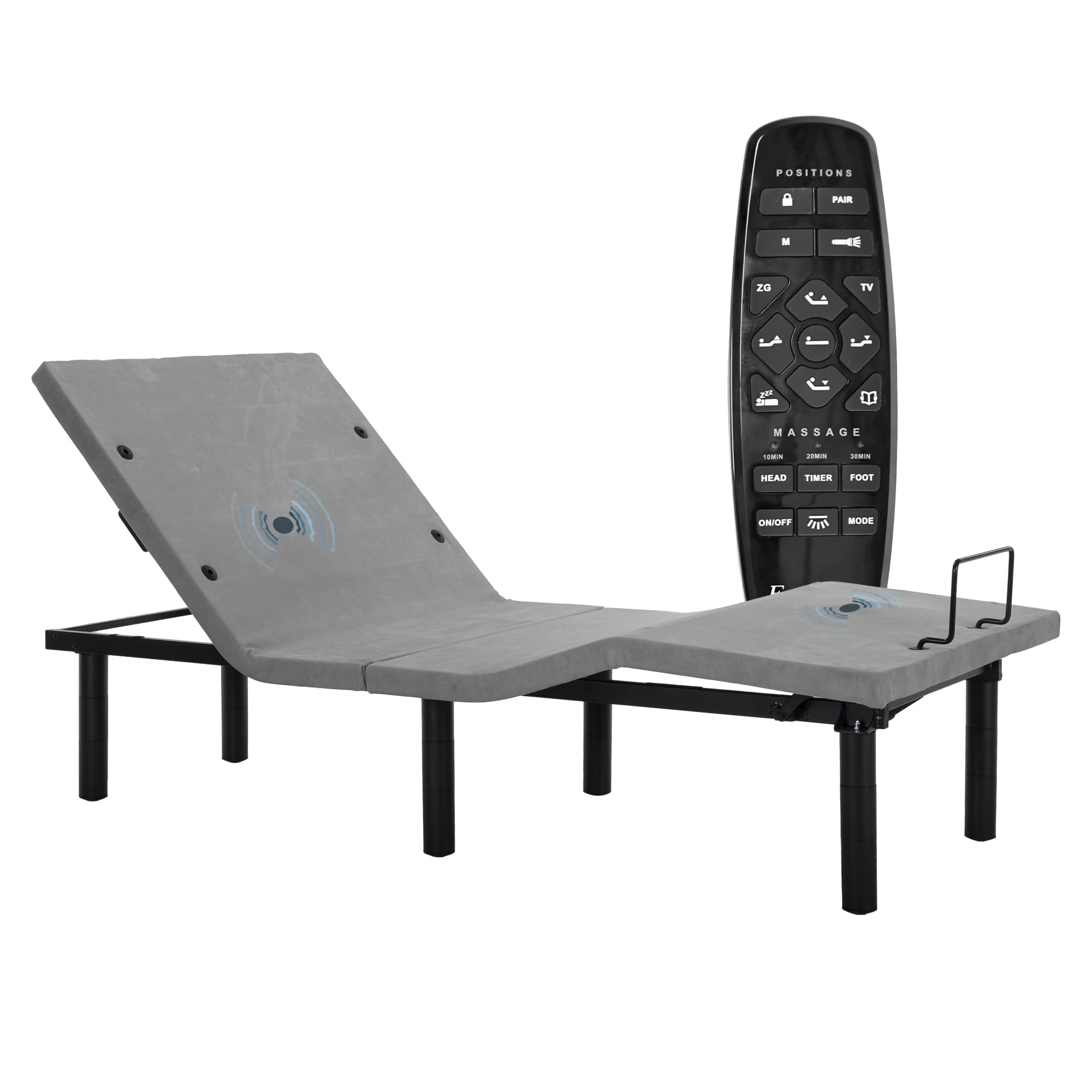 Amazon.com: Fromann Adjustable Electric Bed Base Frame with Massage,Wireless Remote, USB Type-C ...