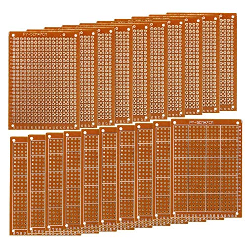 #fepart Copper Perfboard 20 PCS Paper Composite PCB Boards (5 cm x 7 cm ...