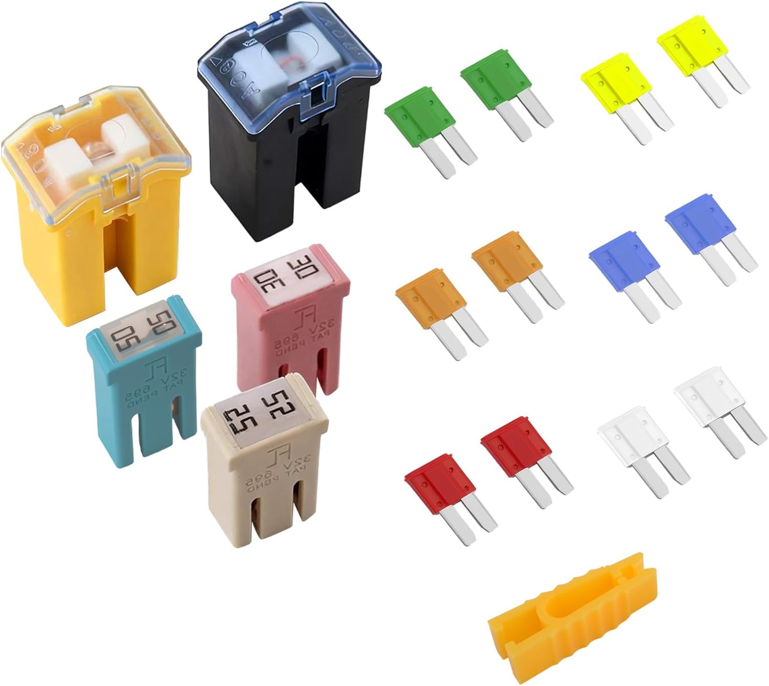 Amazon.com: 17PCS Car Micro Fuses Assortment Kit OEM#68100731AB,Mini ...