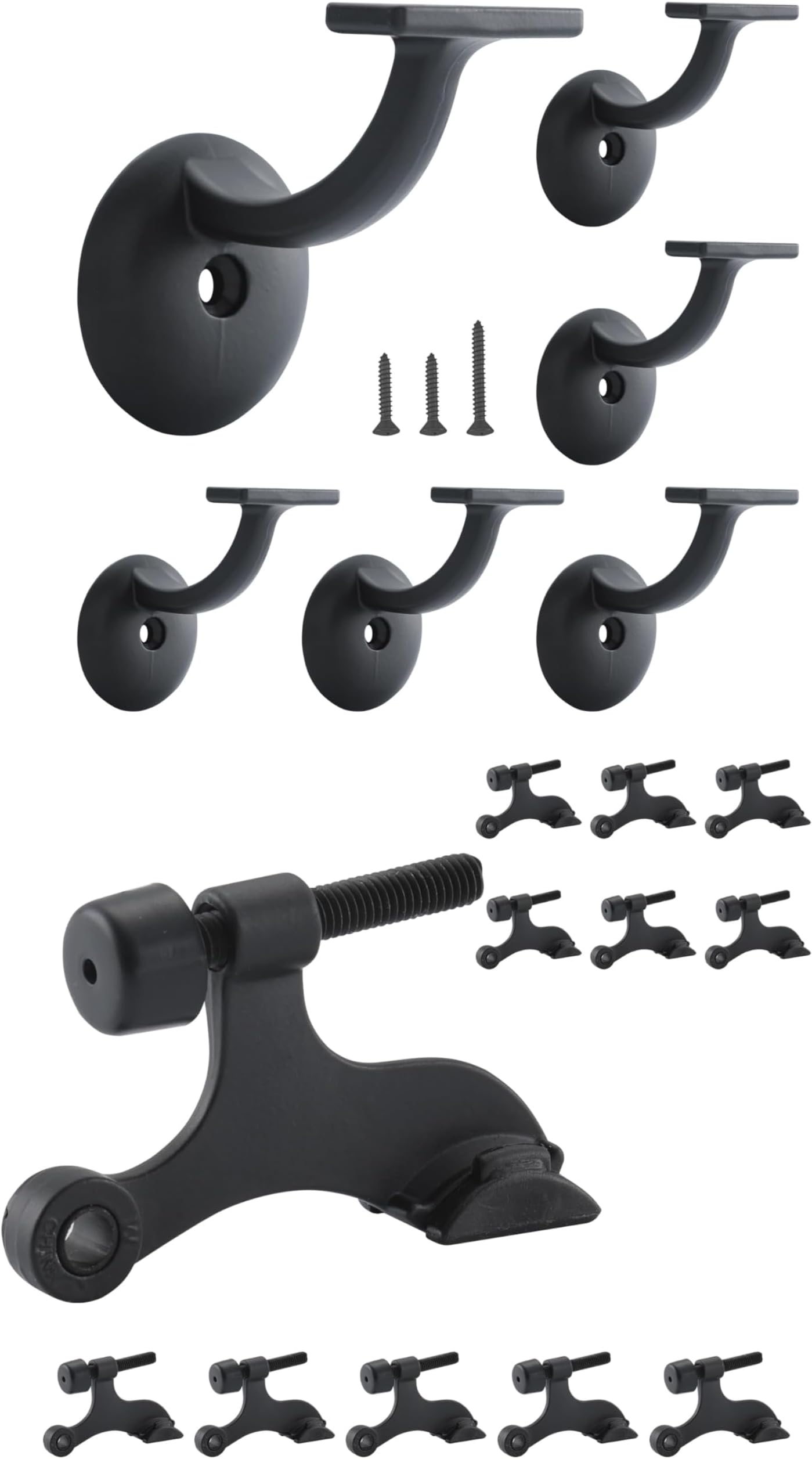 Amazon.com: HOME MASTER HARDWARE Heavy Duty Hand Rail Bracket 6Pack and ...
