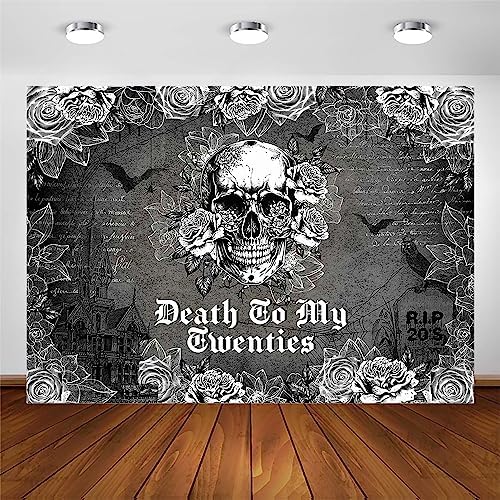Amazon.com : SENDY 7x5ft Death to My Twenties Backdrop RIP to My 20s ...
