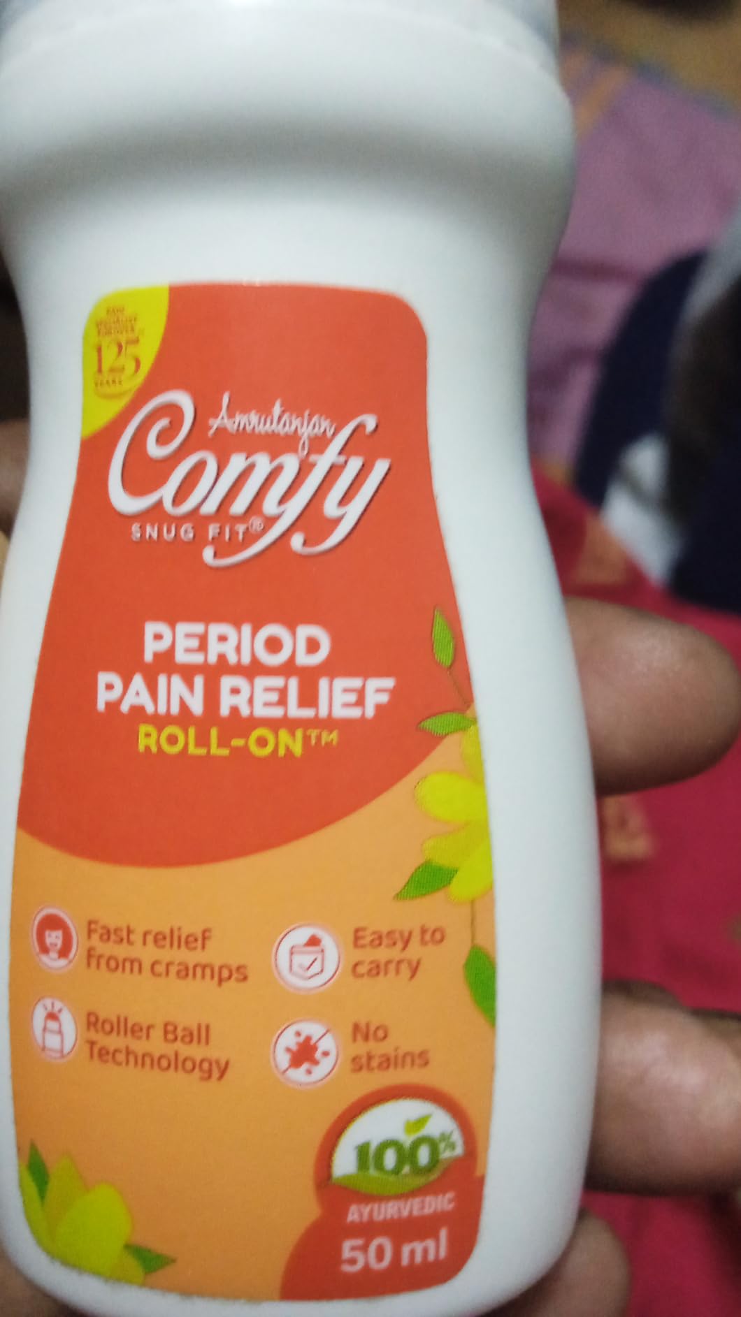 AMRUTANJAN Comfy Period Pain Relief Roll-On 50 Ml Pack Of 2 |Menstrual ...