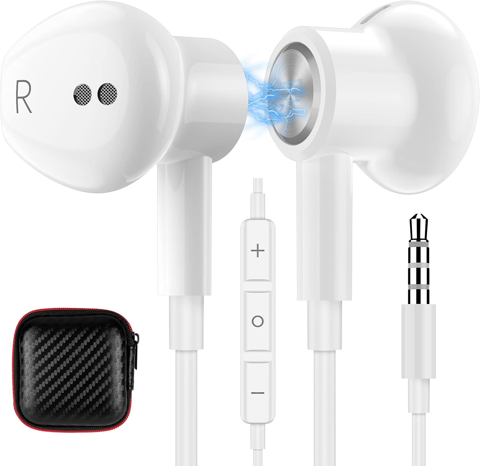 Amazon.com: Wired Earphones for Galaxy A50, A30, A20 - Headphones ...