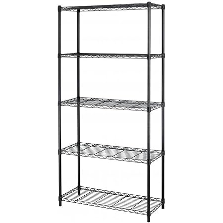 Amazon.com: 14‘’Lx36''Wx72''H 5-Shelf Adjustable Storage Shelves Wire ...