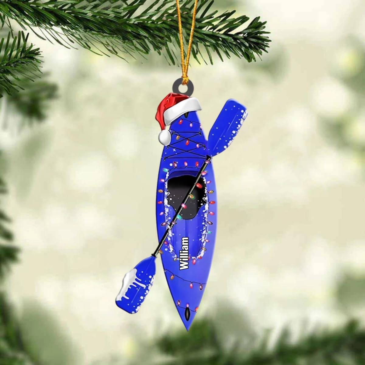 Amazon.com: Custom Name Solo Kayak Ornament 2025, Personalized Outdoor ...