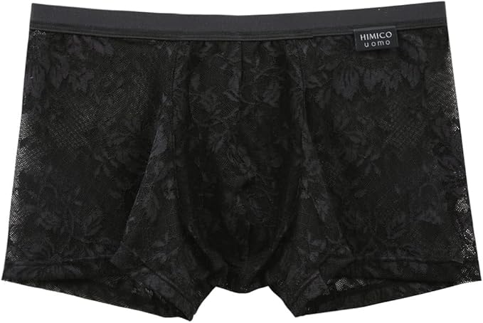 Amazon | [himico] uomo LEONARDO ボクサーパンツ レース 前閉じ メンズ M L LL 001series | ボクサー 通販