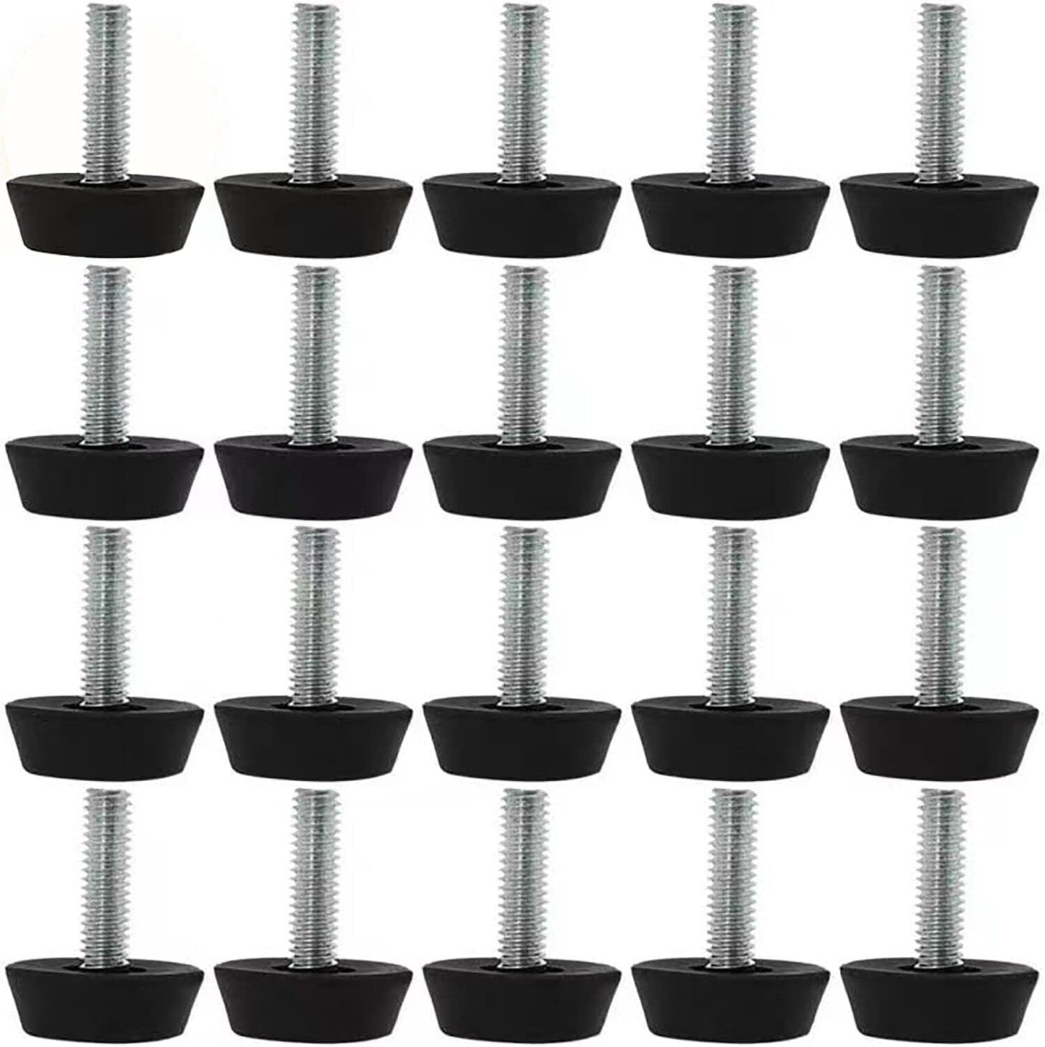 SLZQX Leveling Foot Adjuster M6 x 20mm Screw On Furniture Glide ...