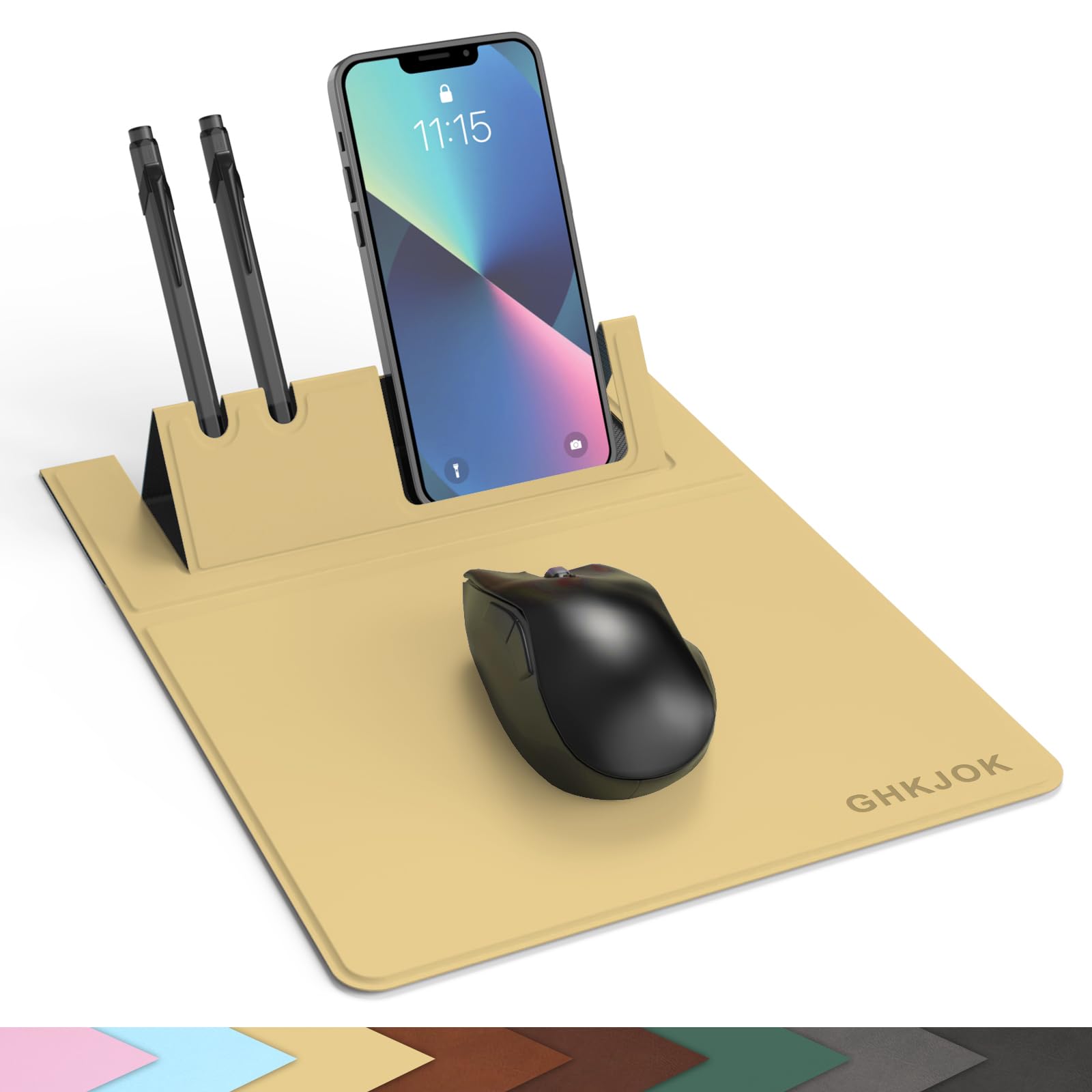 Amazon.com: Upgraded Liquid Silicone Mouse Pad with Phone/Pen Holder ...