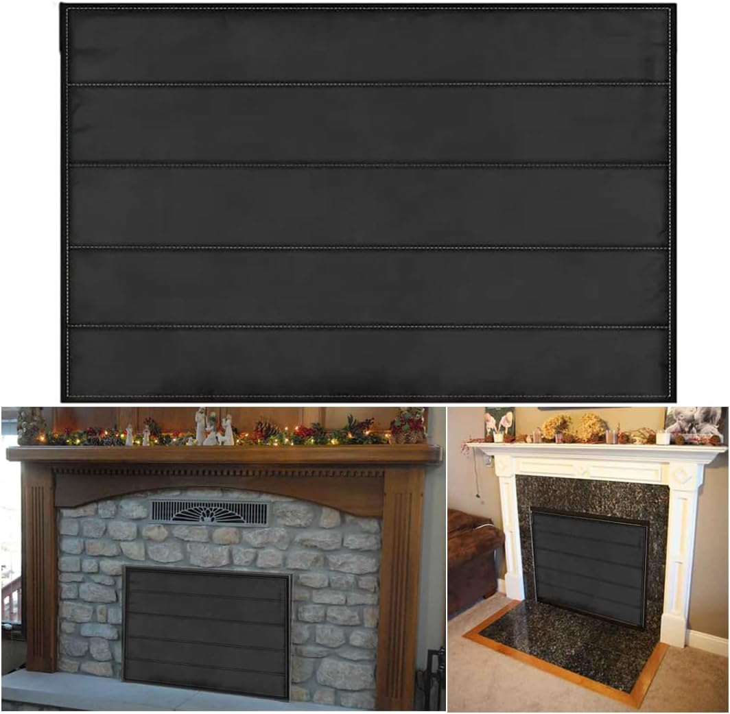 Amazon.com: Extra Large 47x35in Magnetic Fireplace Blanket Draft ...